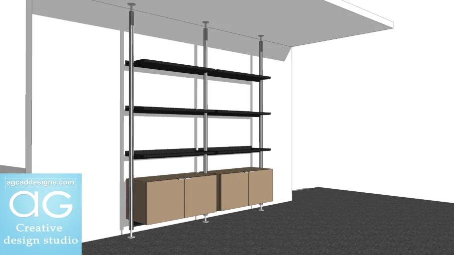 Modern Shelf System Design Concept for Interior Renderings! | 3D Warehouse
