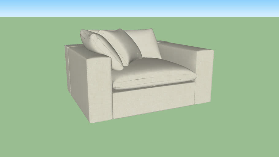 RH - CLOUD CHAIR SINGLE LUXE | 3D Warehouse