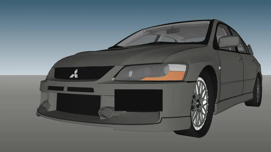 Mitsubishi Lancer Evolution Ix MR 2004 dc | 3D Warehouse