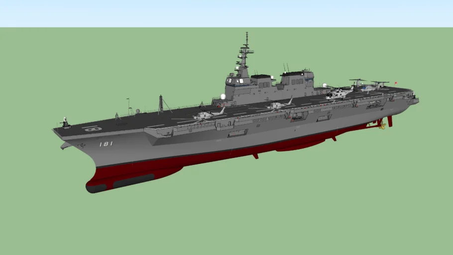 JMSDF JS HYUGA DDH-181 ひゅうが | 3D Warehouse