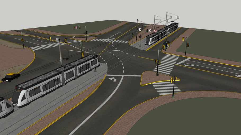 Baja California Tramway crossing | 3D Warehouse