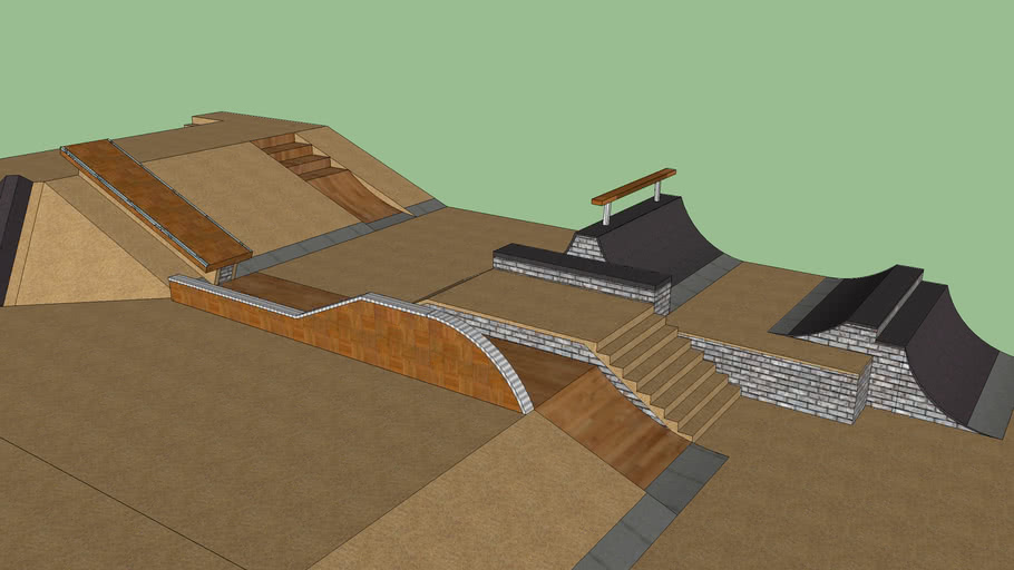Detailed Skatepark | 3D Warehouse