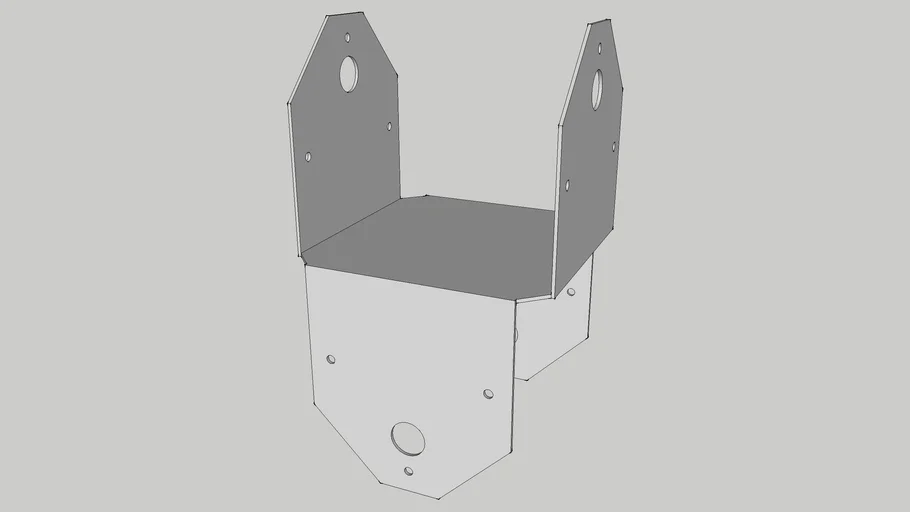 Simpson BC4 Post Base/Cap | 3D Warehouse