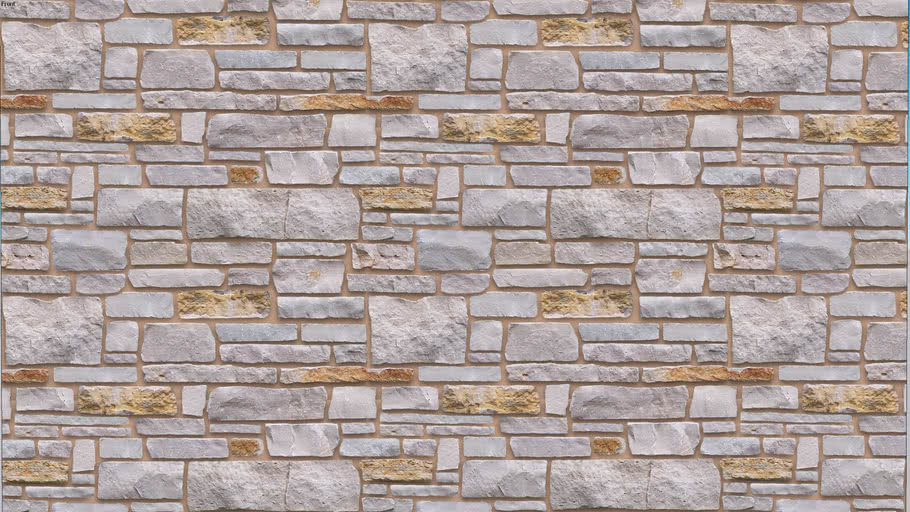 'Alpine Blend' (Tangerine Joint) Seamless Natural Stone Veneer Material ...