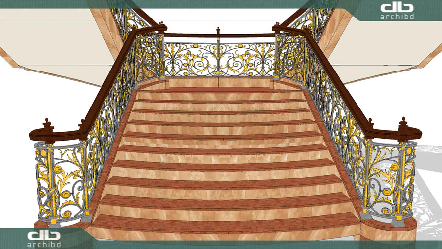 Classical Stair | 3D Warehouse
