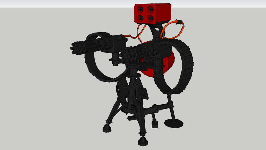 TF2 Turret Red level 3 | 3D Warehouse
