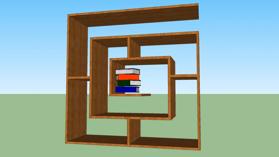 Maze Bookshelf | 3D Warehouse