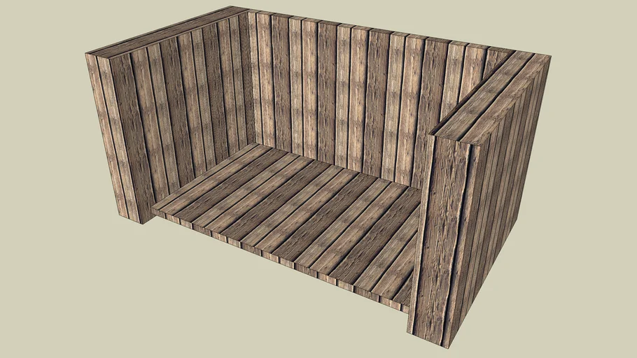 Low seating bench - Sketchup 6. | 3D Warehouse