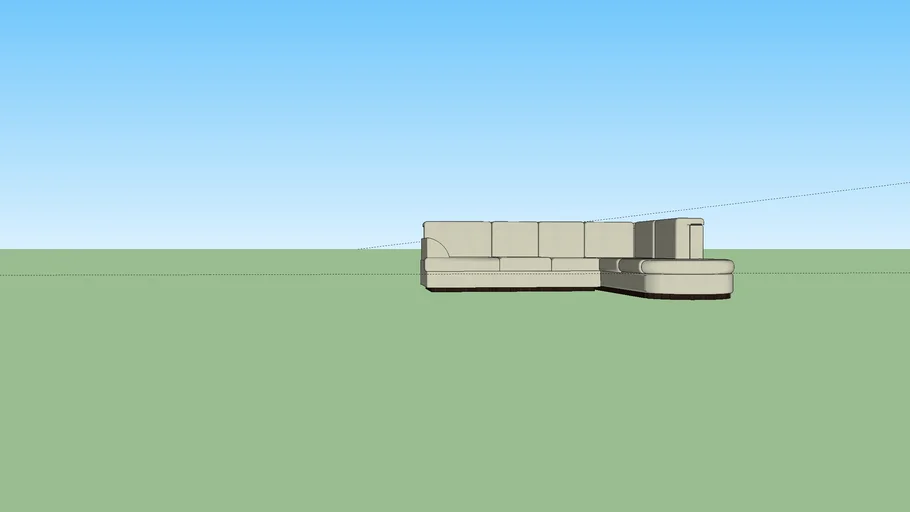 Sofá em L | 3D Warehouse