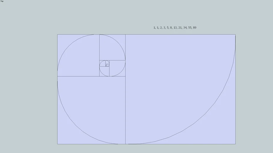 Fibonacci Spiral | 3D Warehouse