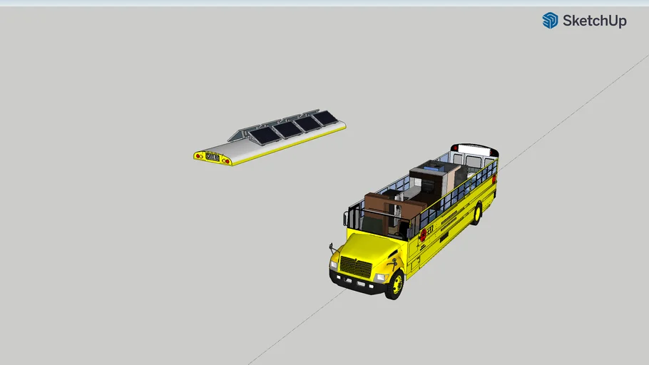 tiny house bus zonder dak | 3D Warehouse