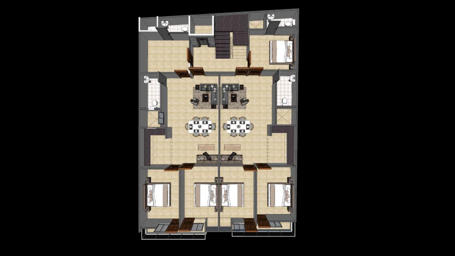 Residential Building cut view model | 3D Warehouse
