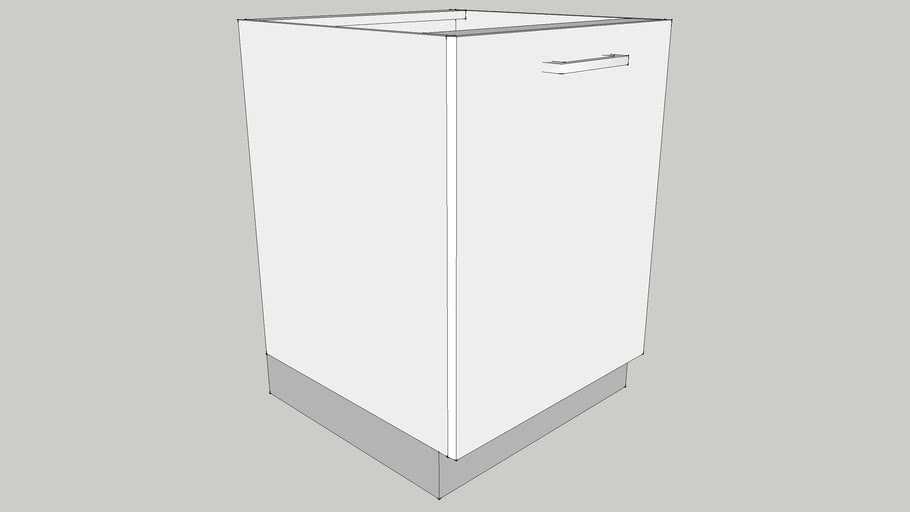 600 Base Cabinet with One Shutter & One Wooden Shelf Right Hinge ...