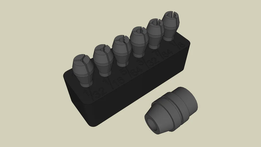 Proxxon MicroMot Steel Collet Set | 3D Warehouse