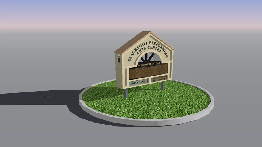Rotary Sign | 3D Warehouse