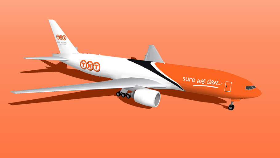 TNT Airways Boeing 777F Cargo Freighter Aircraft | 3D Warehouse