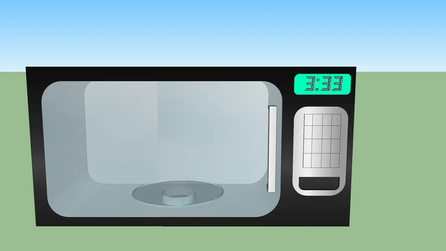 A Basic Microwave | 3D Warehouse