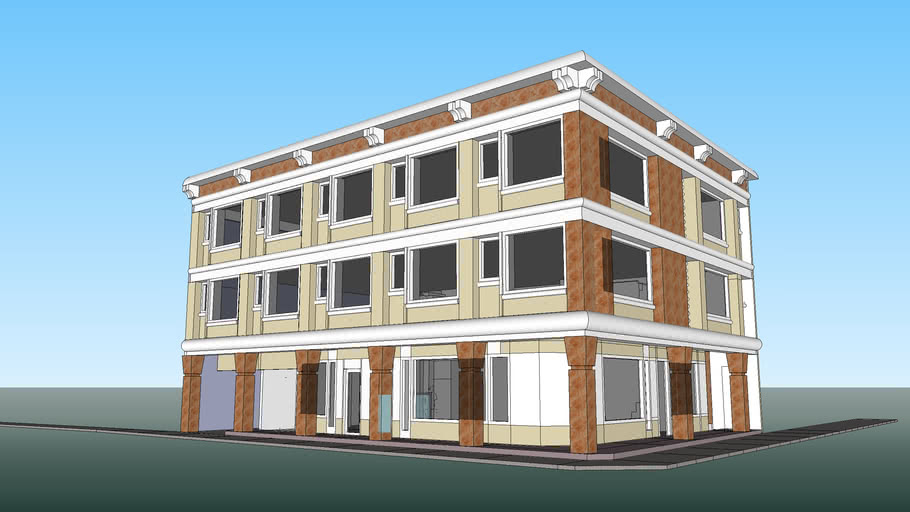 3 Story Commercial Building | 3D Warehouse