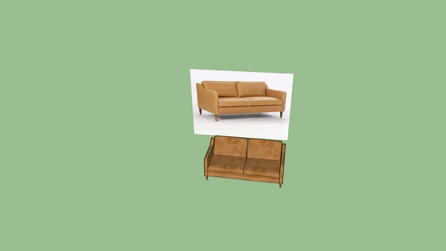 Leather sofa | 3D Warehouse