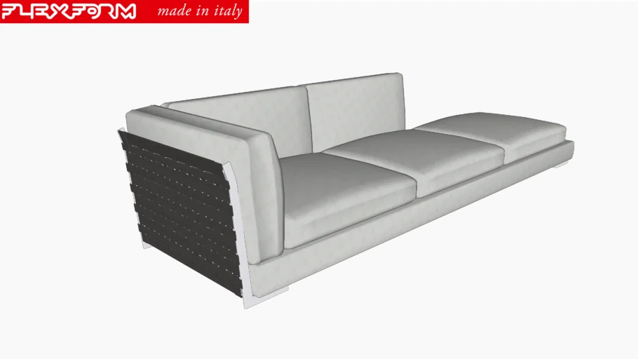 Flexform Antonio Citterio Cestone Dormeuse 283 | 3D Warehouse