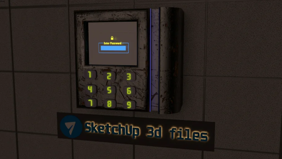 Sci-fi card reader terminal | 3D Warehouse
