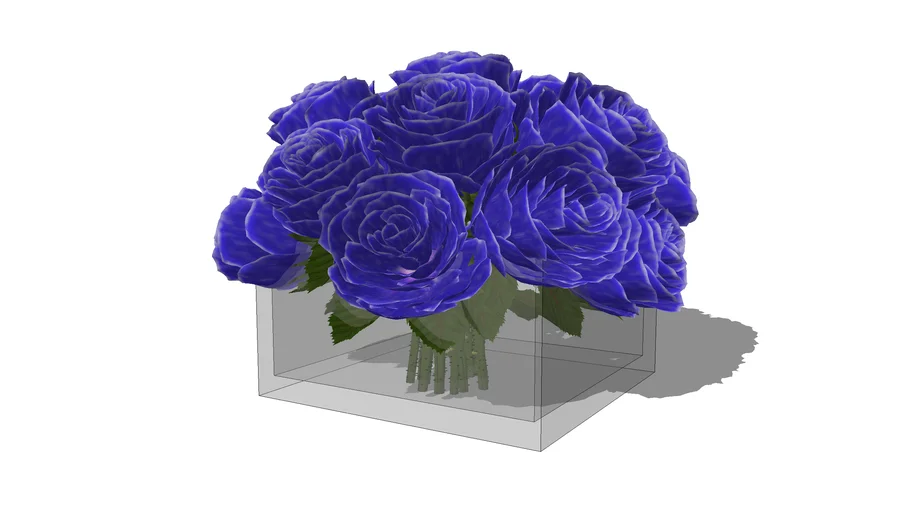 Roses in Glass Bowl Centerpiece | 3D Warehouse