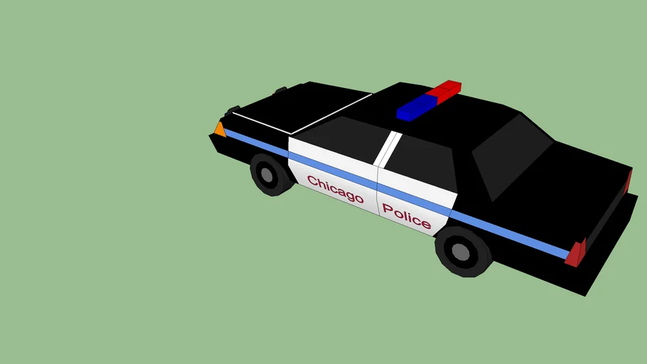 basic police car without person | 3D Warehouse