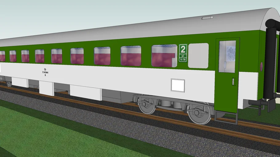 ČD B second class passenger car | 3D Warehouse
