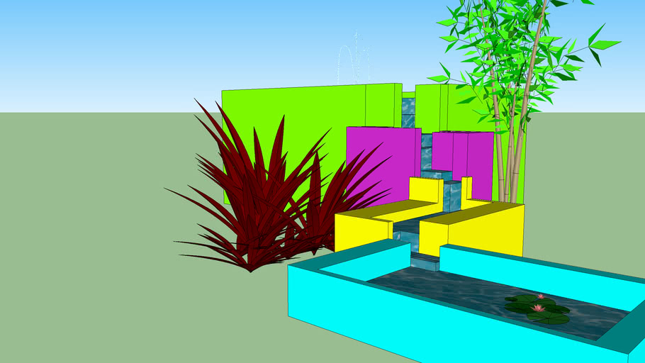Pond with plants | 3D Warehouse