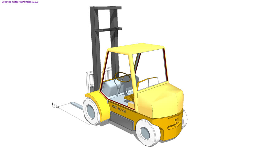 HYSTER 500 FORKLIFT DYNAMIC MODEL | 3D Warehouse
