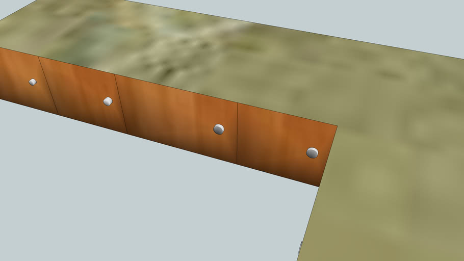 L-shaped counter | 3D Warehouse