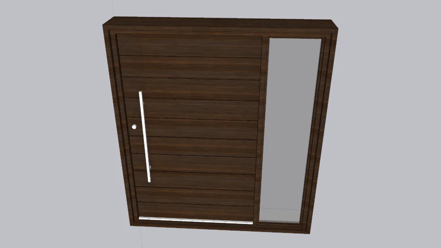 main door with side window | 3D Warehouse