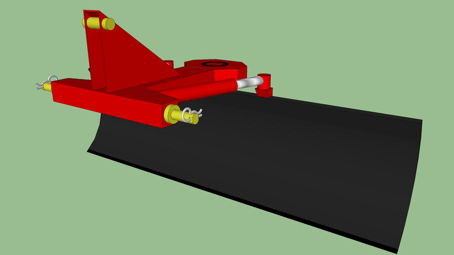 3 point hitch scraper blade | 3D Warehouse