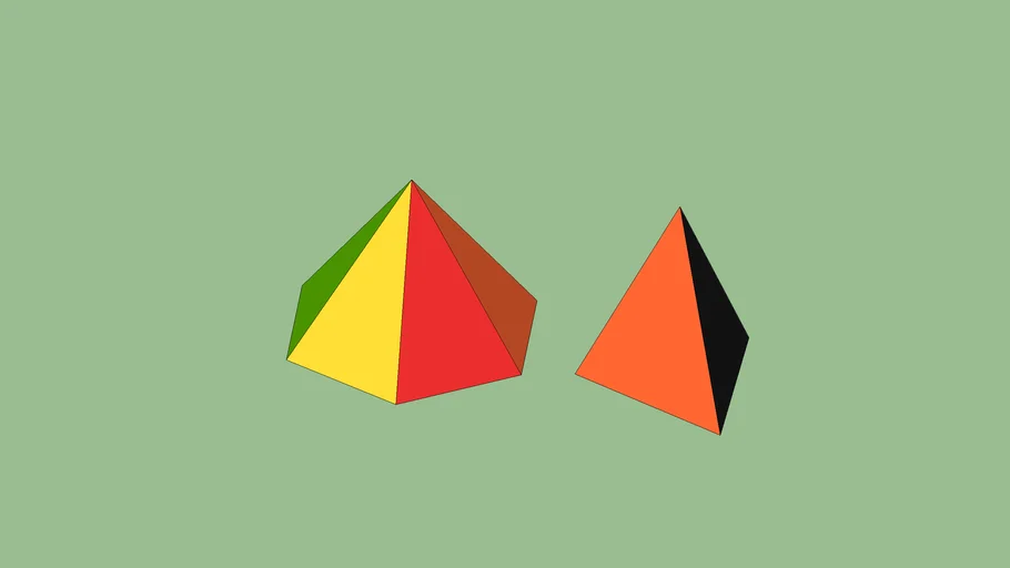 Hexagonal and Triagonal Pyramid | 3D Warehouse