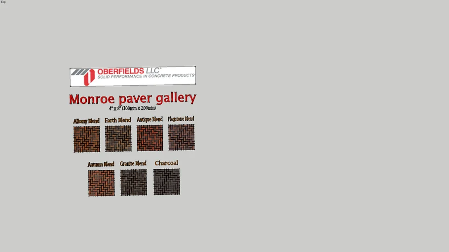 clearwater group paver samples | 3D Warehouse