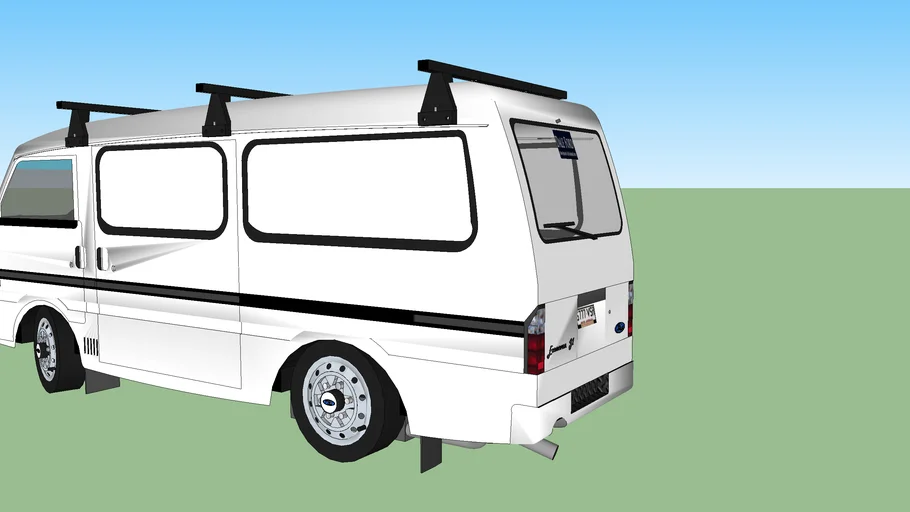 2013 FORD ECONO VAN WHITE WORK VAN | 3D Warehouse