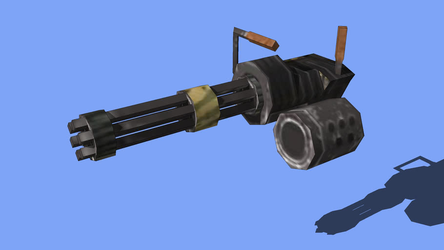 Fallout minigun (low poly) | 3D Warehouse