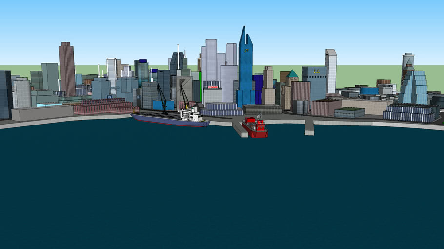 Realistic Big City | 3D Warehouse