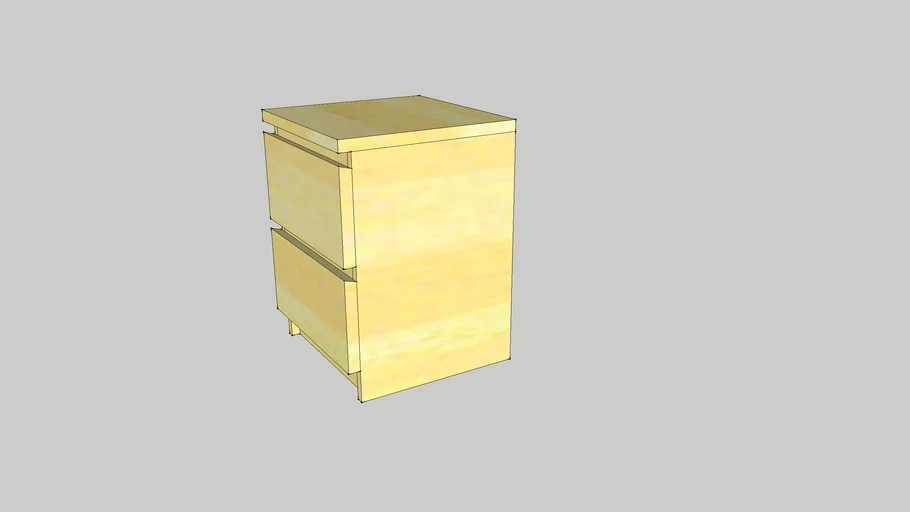 commode MALM IKEA | 3D Warehouse