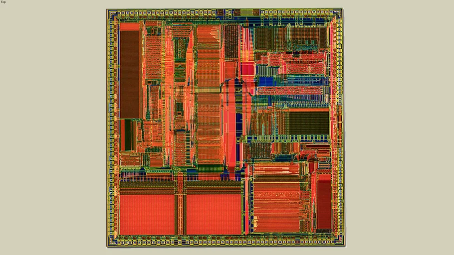 Cyrix Integrated Circuits 486DX2 Microprocessor | 3D Warehouse