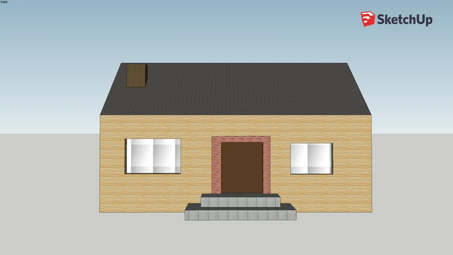 Simple sketch up house | 3D Warehouse