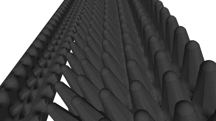 Sound Insulation Foam Wall Covering Corner and Flat | 3D Warehouse