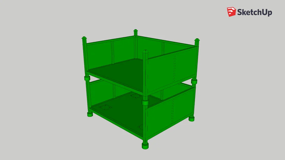 pallet 2 layers | 3D Warehouse