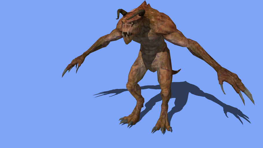Fallout II classic Deathclaw (low poly) | 3D Warehouse
