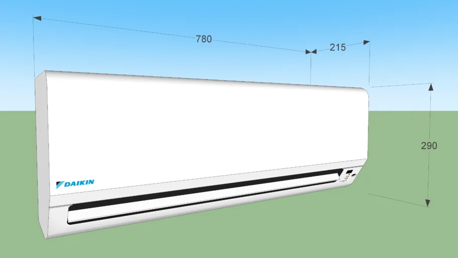 Air conditioning DAIKIN FTXS | 3D Warehouse