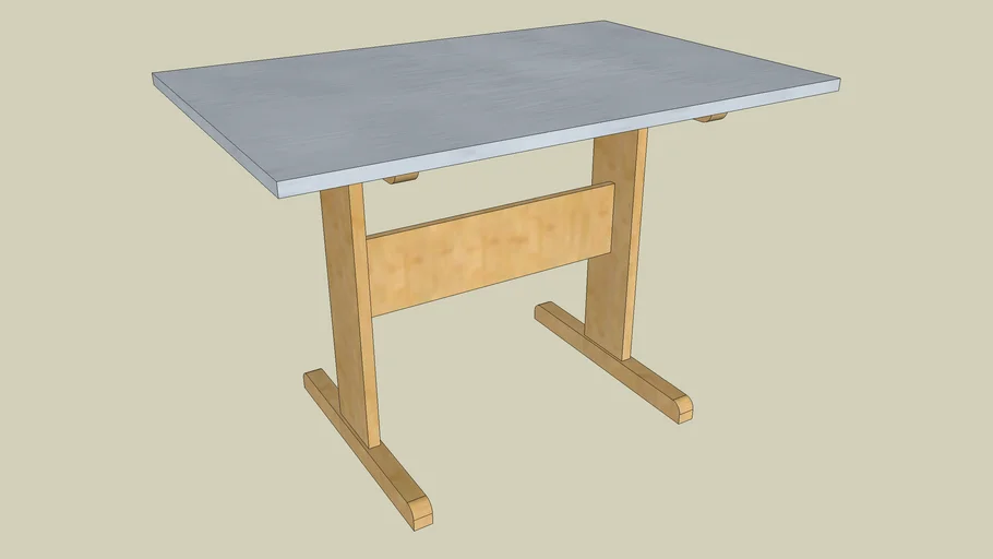 table, desk, writing-table | 3D Warehouse