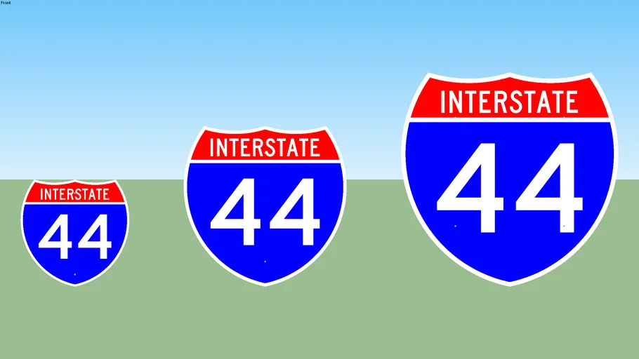 Interstate 44 Sign | 3D Warehouse