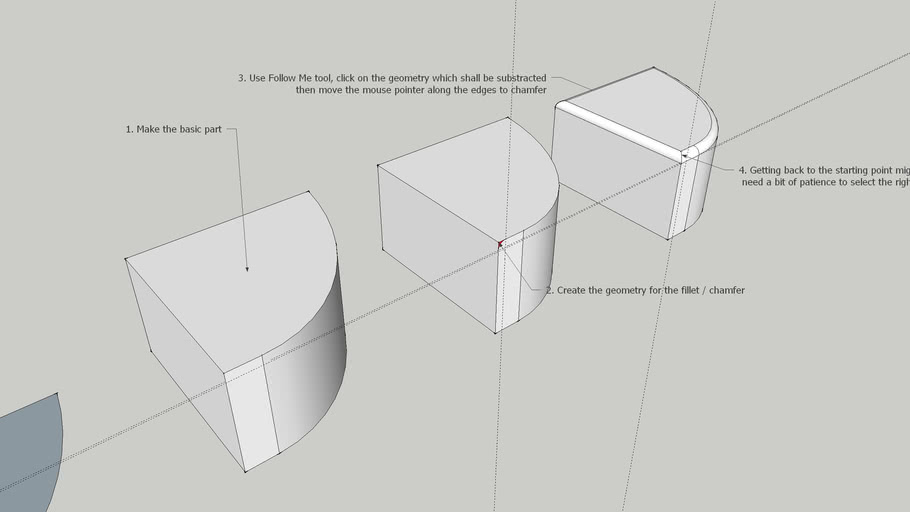 HOWTO Chamfer Edges Easily | 3D Warehouse