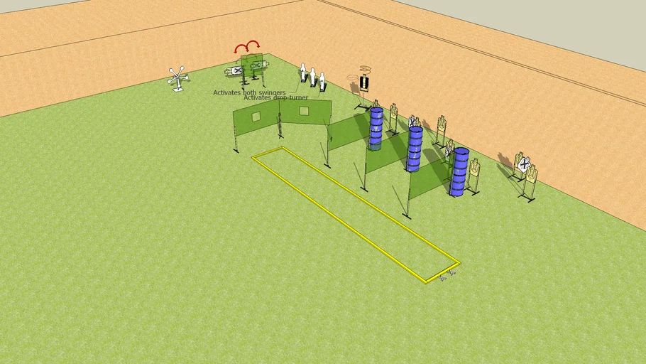 USPSA/IPSC Stage Design 'The C in DVC' | 3D Warehouse