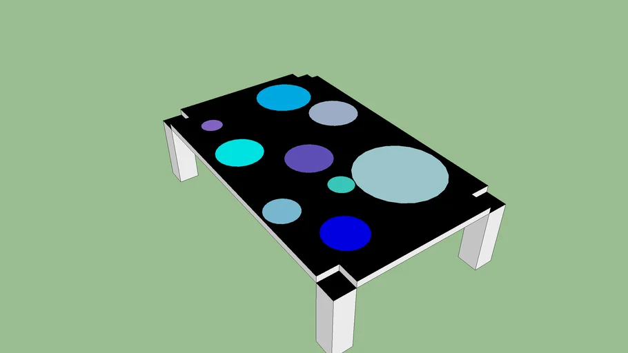 Polka Dot Table | 3D Warehouse